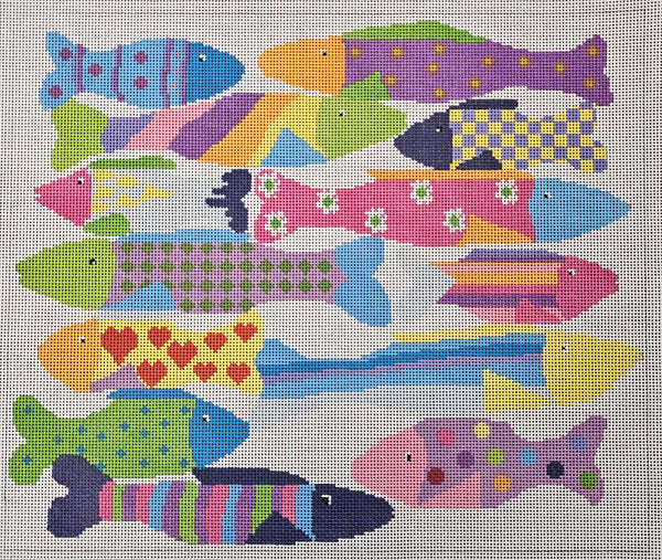ASIT364 Colorful Fish | Stitch-Stash