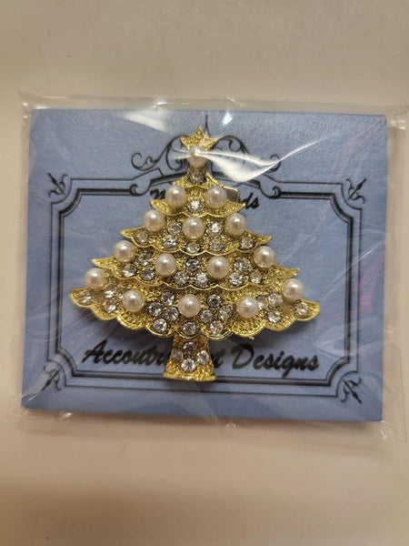 Christmas tree with pearls magnet | Stitch-Stash