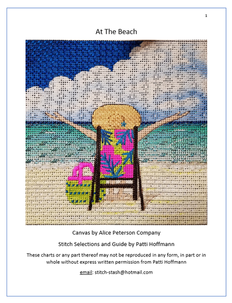 At the Beach - stitch guide and thread kit 1 | Stitch-Stash