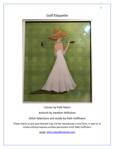 Golf Etiquette - stitch guide and thread kit | Stitch-Stash